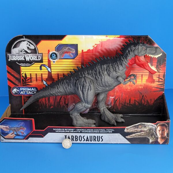 MATTEL JURASSIC WORLD PRIMAL ATTACK TARBOSAURUS – OB Toys