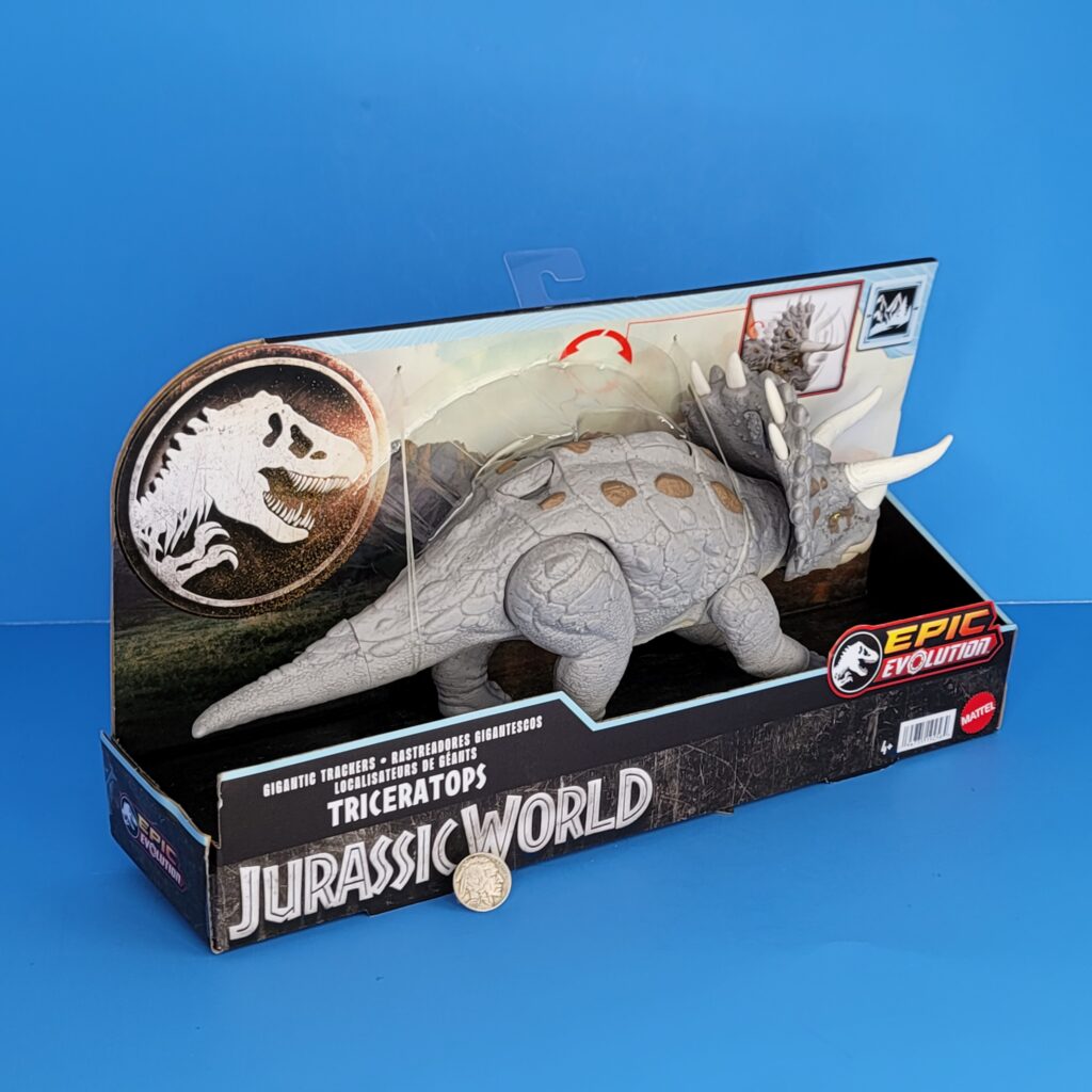 MATTEL JURASSIC WORLD EPIC EVOLUTION TRICERATOPS – OB Toys