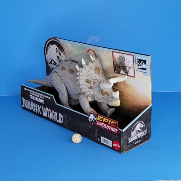 MATTEL JURASSIC WORLD EPIC EVOLUTION TRICERATOPS – OB Toys